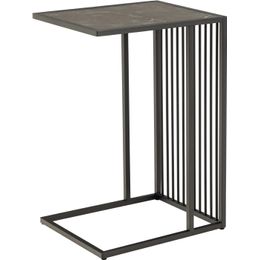 Actona Beistelltisch Strington Marmor Optik schwarz ca. 43x63x36 cm