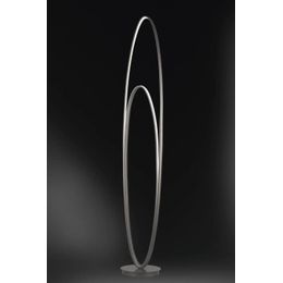 Globo LED-Stehleuchte Nickel matt