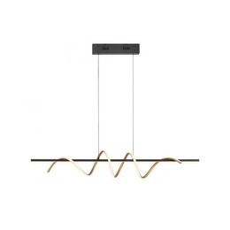 Justlight Pendelleuchte 1-flg. Schwarz/Messing