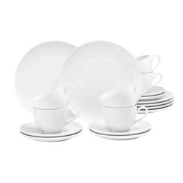 Seltmann Weiden Seltmann Kaffeeservice 18-tlg. Amina Wei&szlig;