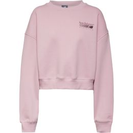 New Balance Sweatshirt Damen - Gr&ouml;&szlig;e L - rosa