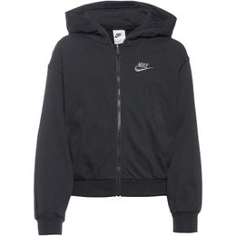 Nike NSW Sweatjacke M&auml;dchen - Gr&ouml;&szlig;e 122/128 - schwarz