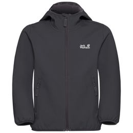 Jack Wolfskin FOURWINDS Softshelljacke Kinder - Gr&ouml;&szlig;e 116 - schwarz