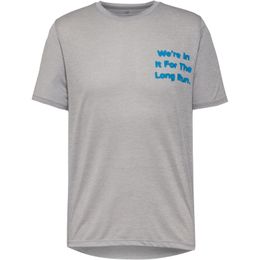 New Balance Essential Funktionsshirt Herren - Gr&ouml;&szlig;e L - grau