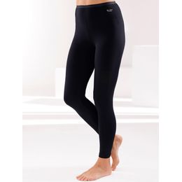 Lange Unterhose, Damen, Gr. 38, 1 Stk., schwarz, 63% Viskose, 30% Polyamid, 7% Elasthan, Unterhosen Lange Unterhose