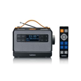 Lenco Tragbares FM/DAB+ Radio mit gro&szlig;en Tasten und "Easy Mode" Funktion Schwarz