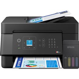 Epson EcoTank ET-4905, Schwarz Multifunktionsdrucker (Tintenstrahldrucker, 4-in-1, Drucker, Fax, Scanner, Kopierer, WLAN, USB, AirPrint, Duplex, A4)