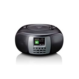 Lenco Tragbares DAB+/FM-Radio mit Bluetooth&reg; CD-Player und gro&szlig;em LCD-Farbdisplay Schwarz