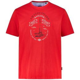 Herren Gro&szlig;e Gr&ouml;&szlig;en | Hajo T-Shirt mit Motiv-Print Farbe rot Gr&ouml;&szlig;e: 5XL