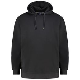 Herren Gro&szlig;e Gr&ouml;&szlig;en | Pfundskerl Hoodie aus Baumwollmischung Farbe schwarz Gr&ouml;&szlig;e: 3XL