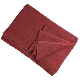 Herren Gro&szlig;e Gr&ouml;&szlig;en | ADAMO Duschtuch in Sondergr&ouml;&szlig;en 100 cm x 220 cm und 155 cm x 220 cm Farbe rot Gr&ouml;&szlig;e: 100/220