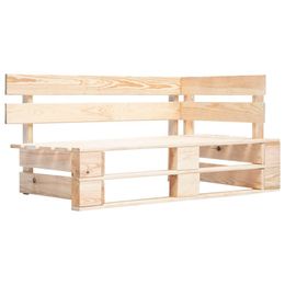 vidaXL Gartenbank,, Braun, Holz, 65x55x110 cm, Gartenm&ouml;bel, Gartenb&auml;nke