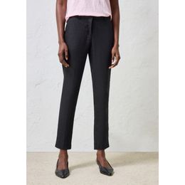 bonprix verk&uuml;rzte Hose aus reinem Leinen, schwarz, Gr.46, elegante schmale Hose aus Leinen Premium Qualit&auml;t, aus Leinen