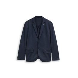 Tom Tailor Herren Sakko mit Taschen, blau, Meliert, Gr. 54