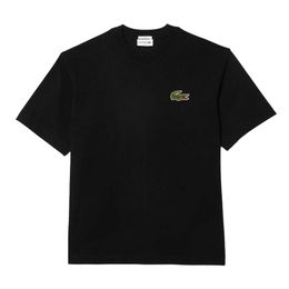 Lacoste - T-Shirt f&uuml;r Herren, Dicke Baumwolle, &Uuml;bergro&szlig; (Schwarz)