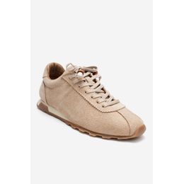 Brea Leder Verzierte Turnschuh Damen