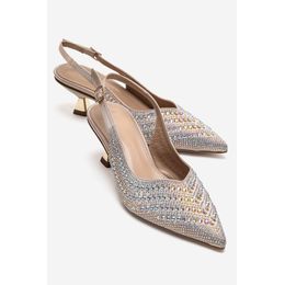 Royale Verzierter Kitten-Heel-Pumps