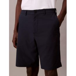 Shorts Calvin Klein "CLASSIC TECH SHORT 9 in", Herren, Gr. 34, N-Gr, blau (schwarz sapphire), Web, Obermaterial: 100% Polyester, unifarben, regular fit kurz, Hosen Shorts, Mit G&uuml;rtelschlaufen
