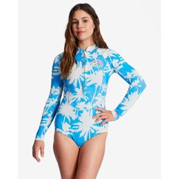 Neoprenanzug Billabong "1/1mm Salty Dayz", Damen, Gr. XS-S/163-168cm & 47-57kg, blau (blau hawaii), [Hauptstoff] 80% Neopren, 10% Nylon, 10% Polyester, Sportanz&uuml;ge