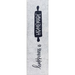 K&uuml;chenl&auml;ufer Sehrazat "CAIMAS 3014", grau (multicolor), B:67cm H:6mm L:240cm, Polyester, Teppiche, Bedruckt
