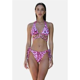 Bikini-Hose MODA MINX "Wild Waikiki", Damen, Gr. S, US-Gr&ouml;&szlig;en, bunt (mehrfarbig), 82% Polyamid, 18% Elasthan, Badehosen Bikini-Hose, mit seitlicher Bindung