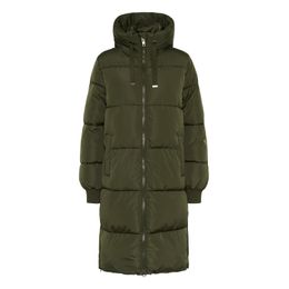 Wintermantel Kaffe "Jacke KAnika", Damen, Gr. 42, gr&uuml;n (forest night), Obermaterial: 100% Polyester Pol. recyc.., M&auml;ntel Wintermantel