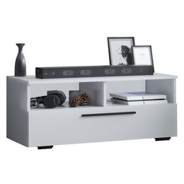 Wohnzimmertisch Vcm "Holz TV Lowboard M&ouml;bel Fernsehschrank Arila L", wei&szlig;, B:95cm T:40cm, Regale, TV-Board