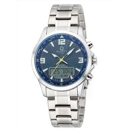 Funkuhr, blau, Armbanduhren, Herren, Funkuhr