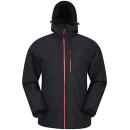 Mountain Warehouse Herren Brisk Extreme Wasserdichte Jacke (Schwarz)