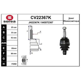 EAI Gelenksatz, Antriebswelle cv22367k