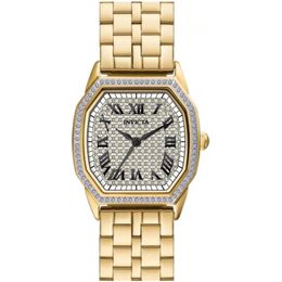 Invicta Wildflower 50081 Damenuhr - Quarzwerk - Edelstahl mit silbernem Zifferblatt - 27 mm