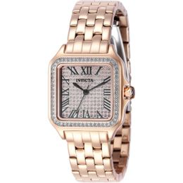 Invicta Angel 50626 Damenuhr - Quarzwerk - Edelstahl mit silbernem Zifferblatt - 28 mm