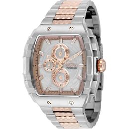 Invicta S1 Rally 50243 Herrenuhr - Quarzwerk - Edelstahl mit silbernem Zifferblatt - 47 mm