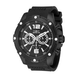 Invicta I-Force 50556 Herrenuhr - Quarzwerk - Edelstahl mit schwarzem Zifferblatt - 50 mm