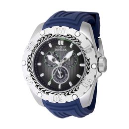 Invicta Ocean Voyage 48021 Herrenuhr - Quarzwerk - Edelstahl mit schwarzem Zifferblatt - 51 mm