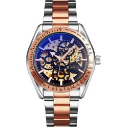 Invicta Objet D Art 69599 Herrenuhr - Automatisches Werk - Edelstahl mit schwarzem Zifferblatt - 43 mm