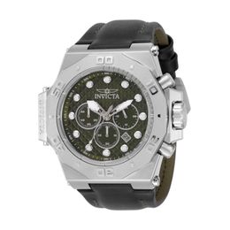 Invicta Akula 49067 Herrenuhr - Quarzwerk - Edelstahl mit schwarzem Zifferblatt - 58 mm