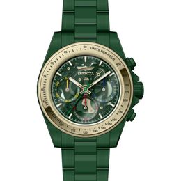 Invicta Speedway 51034 Herrenuhr - Quarzwerk - Edelstahl mit gr&uuml;nem Zifferblatt - 39 mm