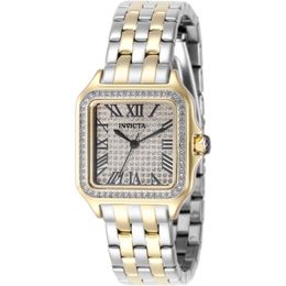 Invicta Angel 50625 Damenuhr - Quarzwerk - Edelstahl mit silbernem Zifferblatt - 28 mm