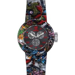 Invicta Pro Diver 50212 Herrenuhr - Quarzwerk - Edelstahl mit grauem Zifferblatt - 52 mm