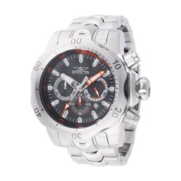 Invicta Venom 47930 Herrenuhr - Quarzwerk - Edelstahl mit schwarzem Zifferblatt - 54 mm