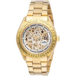 Invicta Objet D Art 69597 Herrenuhr - Automatisches Werk - Edelstahl mit wei&szlig;em Zifferblatt - 43 mm