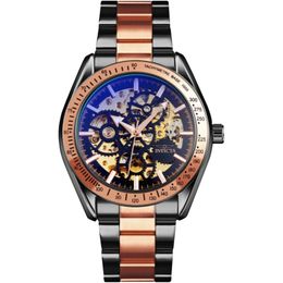 Invicta Objet D Art 69598 Herrenuhr - Automatisches Werk - Edelstahl mit schwarzem Zifferblatt - 43 mm