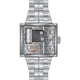 Invicta Artist 49474 Herrenuhr - Quarzwerk - Edelstahl mit silbernem Zifferblatt - 52 mm
