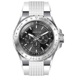 Invicta Aviator 50962 Herrenuhr - Quarzwerk - Edelstahl mit schwarzem Zifferblatt - 50 mm