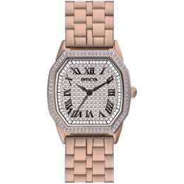 Invicta Wildflower 50591 Damenuhr - Quarzwerk - Edelstahl mit silbernem Zifferblatt - 27 mm
