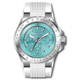Invicta Aviator 50960 Herrenuhr - Quarzwerk - Edelstahl mit blauem Zifferblatt - 50 mm