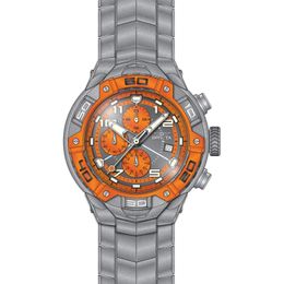 Invicta Speedway 49883 Herrenuhr - Quarzwerk - Edelstahl mit orangefarbenem Zifferblatt - 50 mm