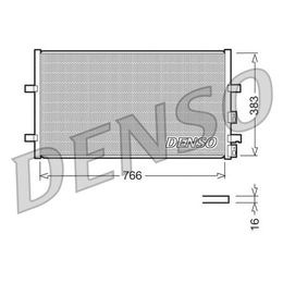 DENSO Kondensator, Klimaanlage dcn10009 f&uuml;r Ford
