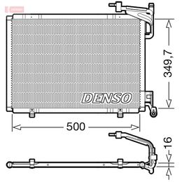 DENSO Kondensator, Klimaanlage dcn10055 f&uuml;r Ford